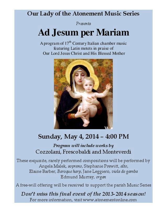 The Anglican Use of the Roman Rite: May 2014