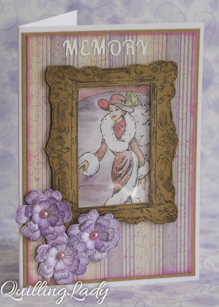 Quilling Lady: Memory and watercolour paints