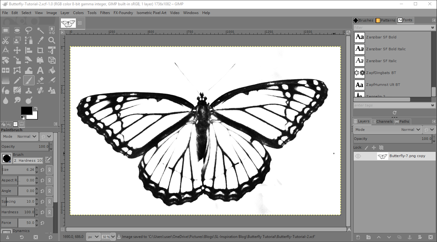 Inkscape symmetry - ladegdolphin