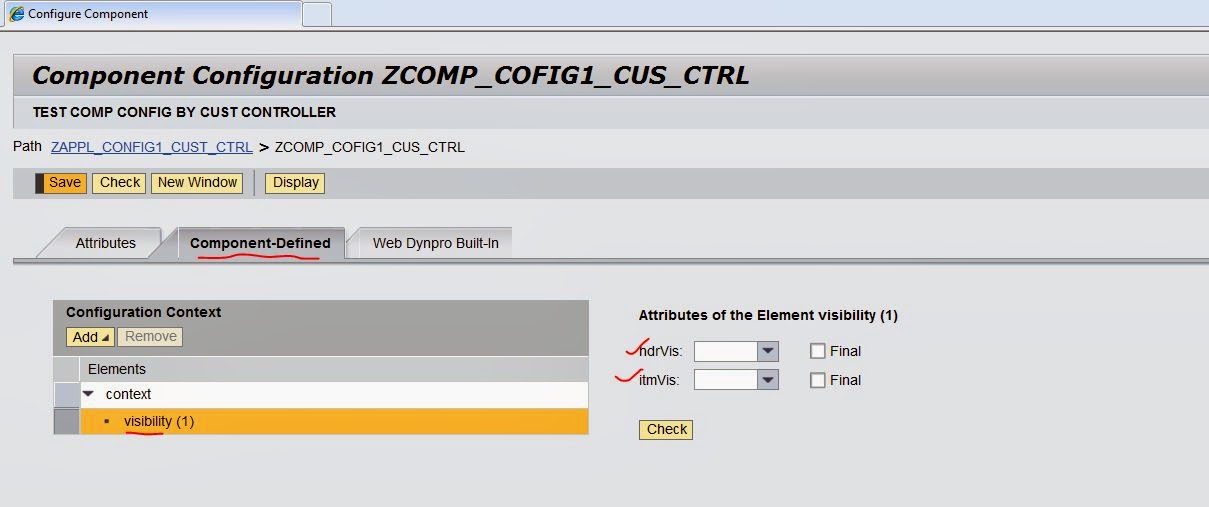 TECHSAP : Enabling & Disabling UI Elements Of the Webdynpro View By Application Configuration ...