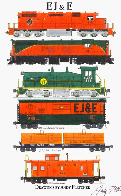 Andy Fletcher Blog-: Elgin Joliet and Eastern-Around, Not Thru Chicago