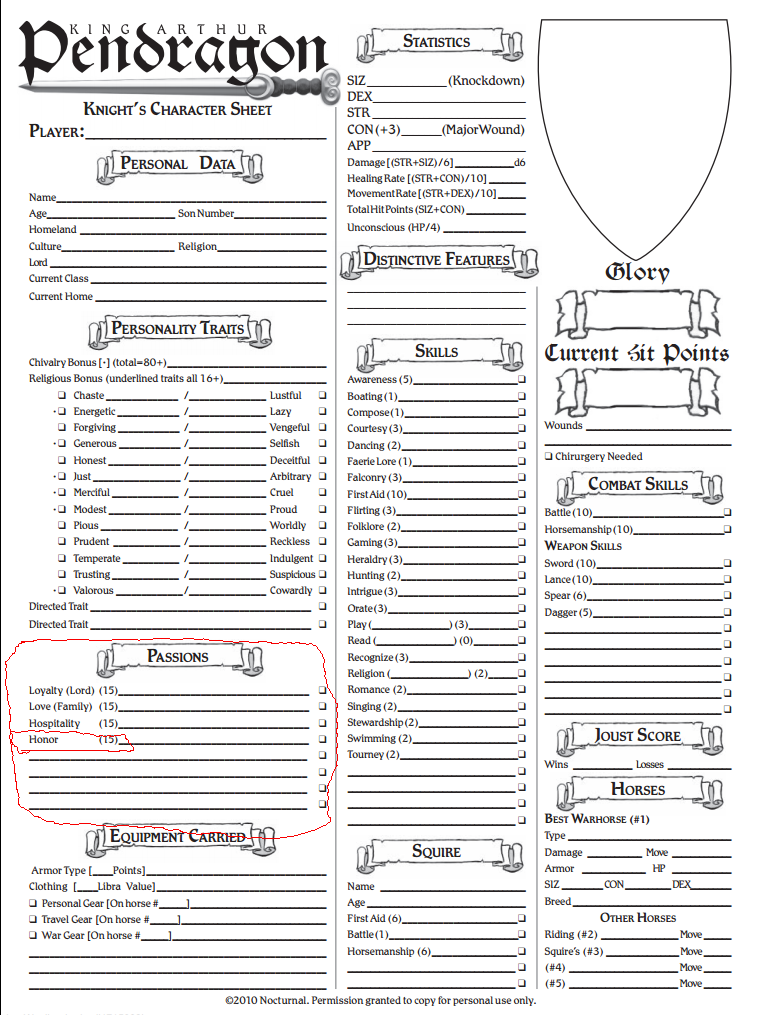 Form Fillable Pendragon Sheet - Printable Forms Free Online