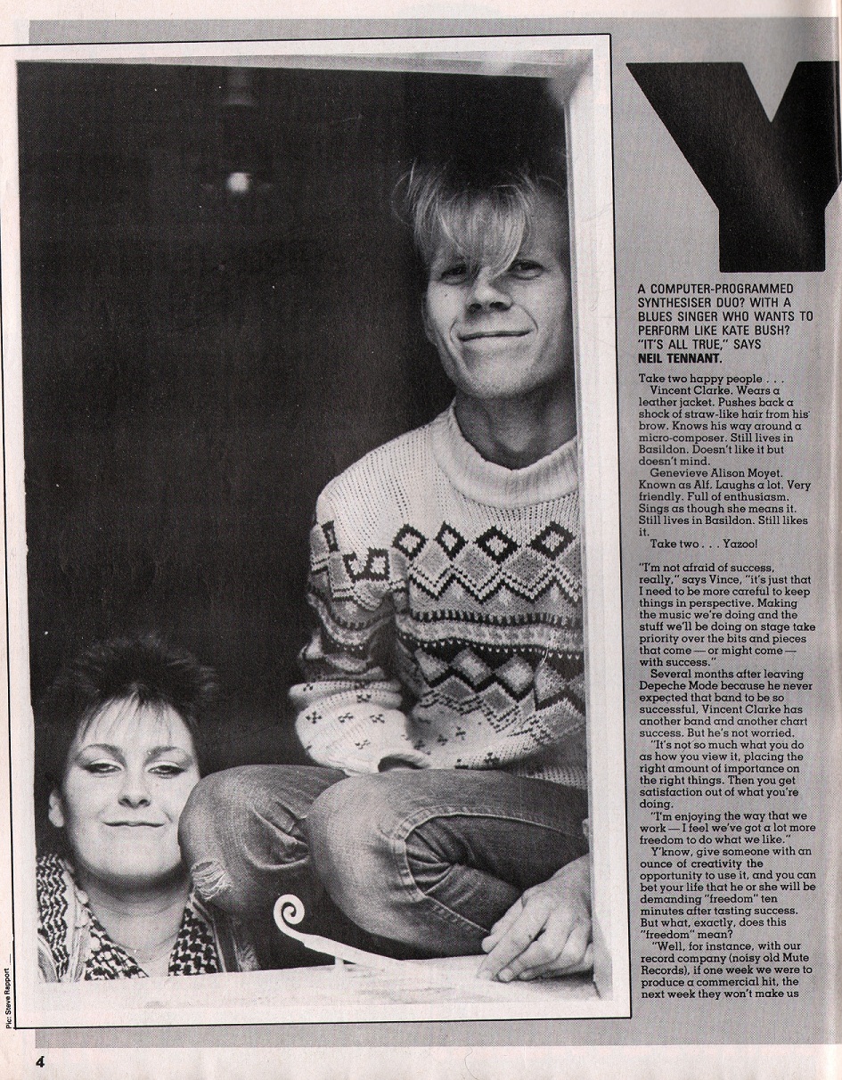 Top Of The Pop Culture 80s: Yazoo Smash Hits 1982
