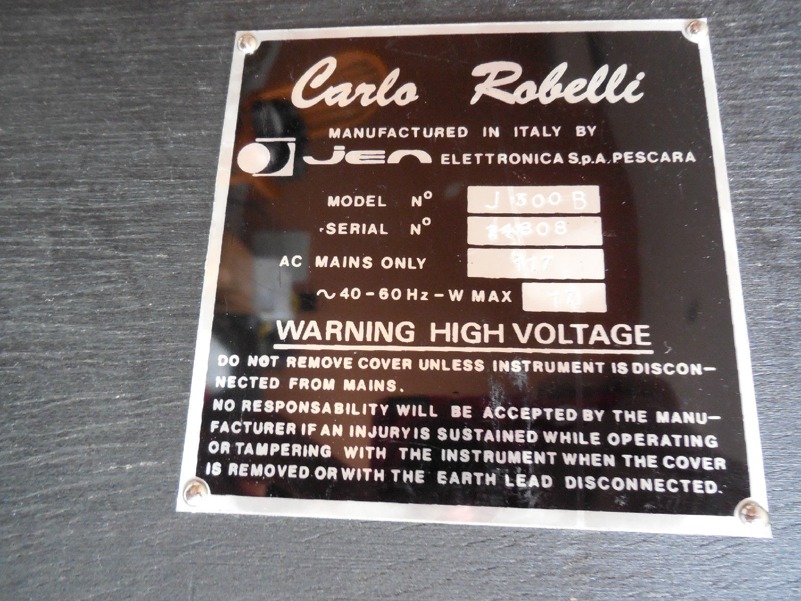 MATRIXSYNTH: Vintage Rare Carlo Robelli JEN J300B Keyboard