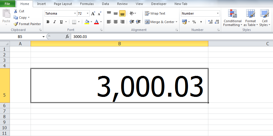 How To Align Number To Be At The Center Of Active Cell(S) In Excel's ...