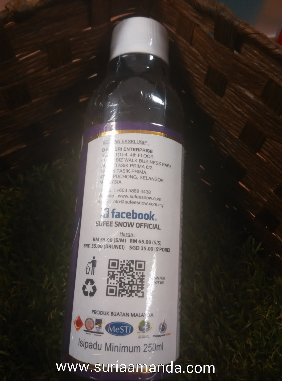 Jus Primadona Sufee Snow Minuman Para Isteri Yang 1st Class ~ SURIA AMANDA