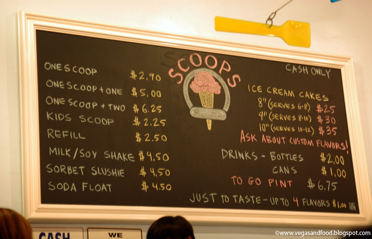 Scoops ice cream - Los Angeles - Vegas and Food