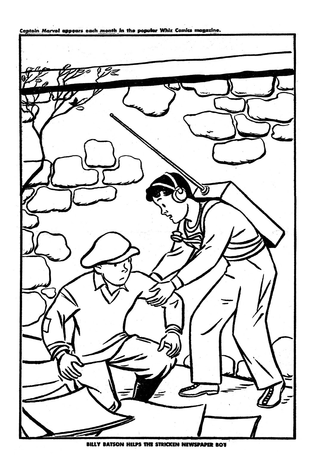 Captain Marvel coloring page