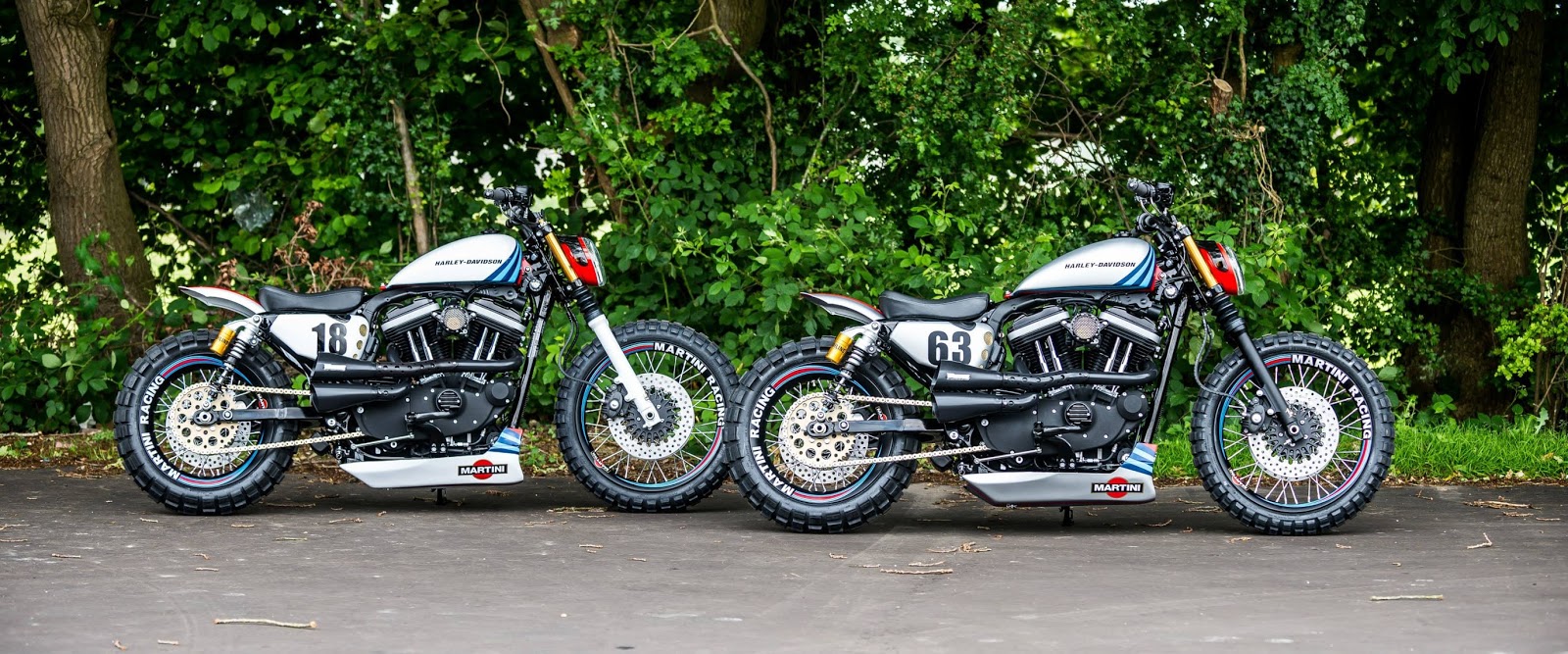 Racing Cafè: Harley "Martini Sportster's" by Shaw Speed & Custom