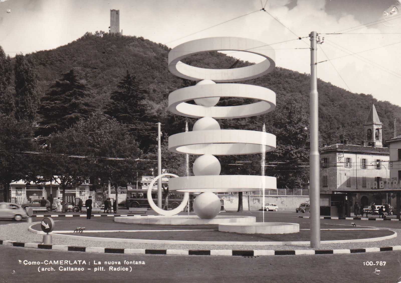 POSTALES INVENTADAS: 949. Como, Camerlata. La nuova fontana