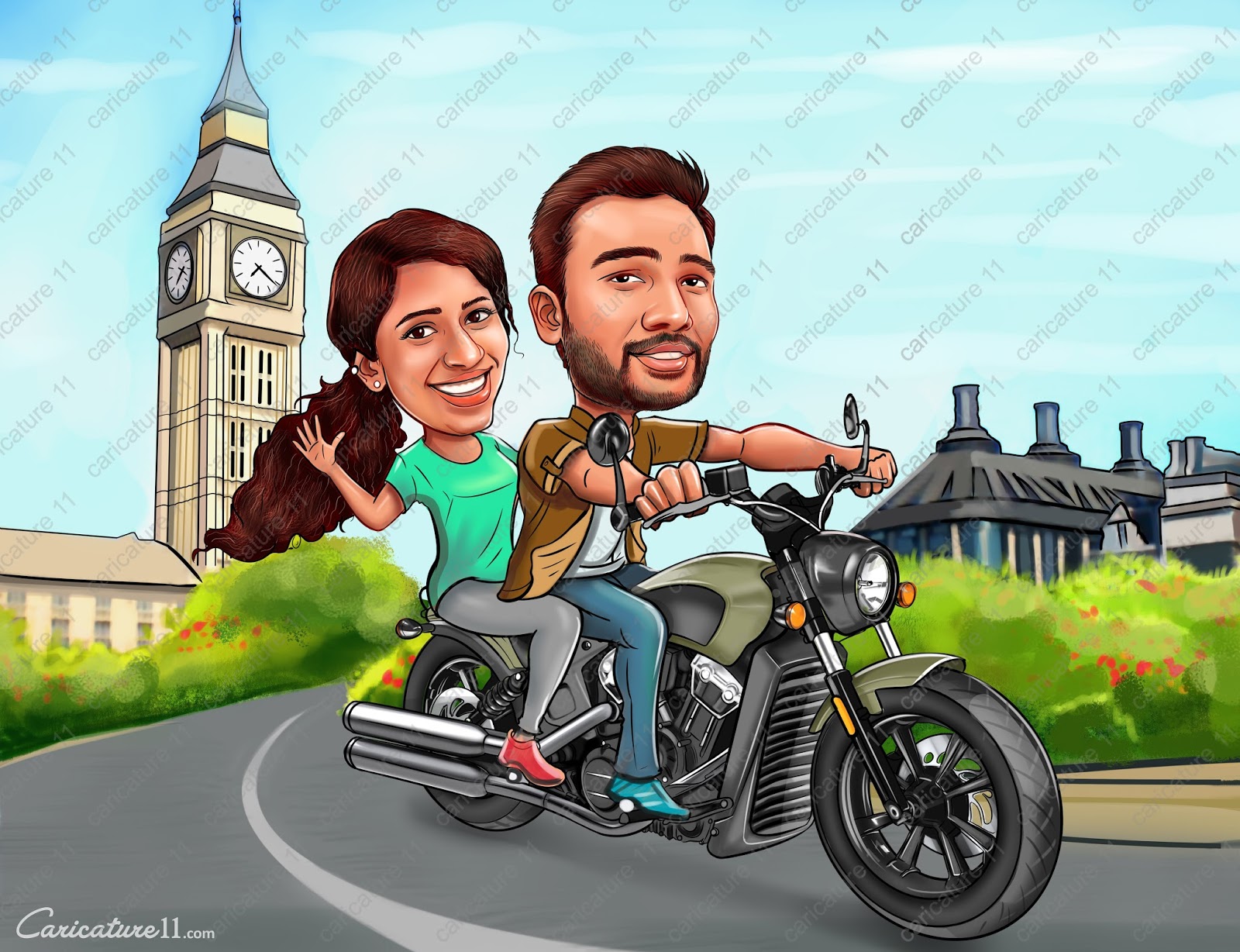 F Wedding caricature | Caricature11