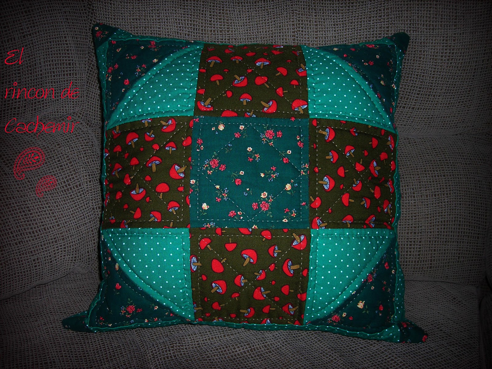 El Rincón de Cachemir: Cojines patchwork
