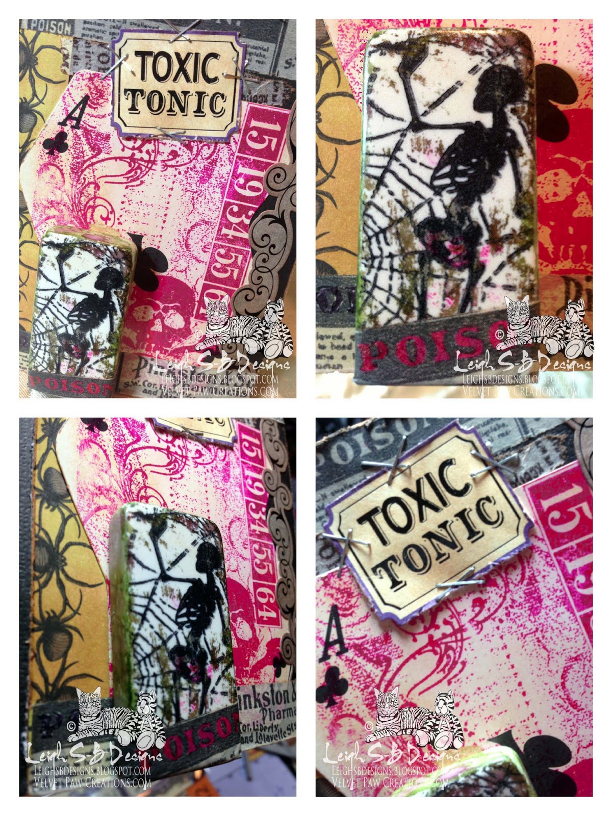 LeighSBDesigns: DominoART Challenge #3 'Toxic Tonic' Half-O-Ween ...