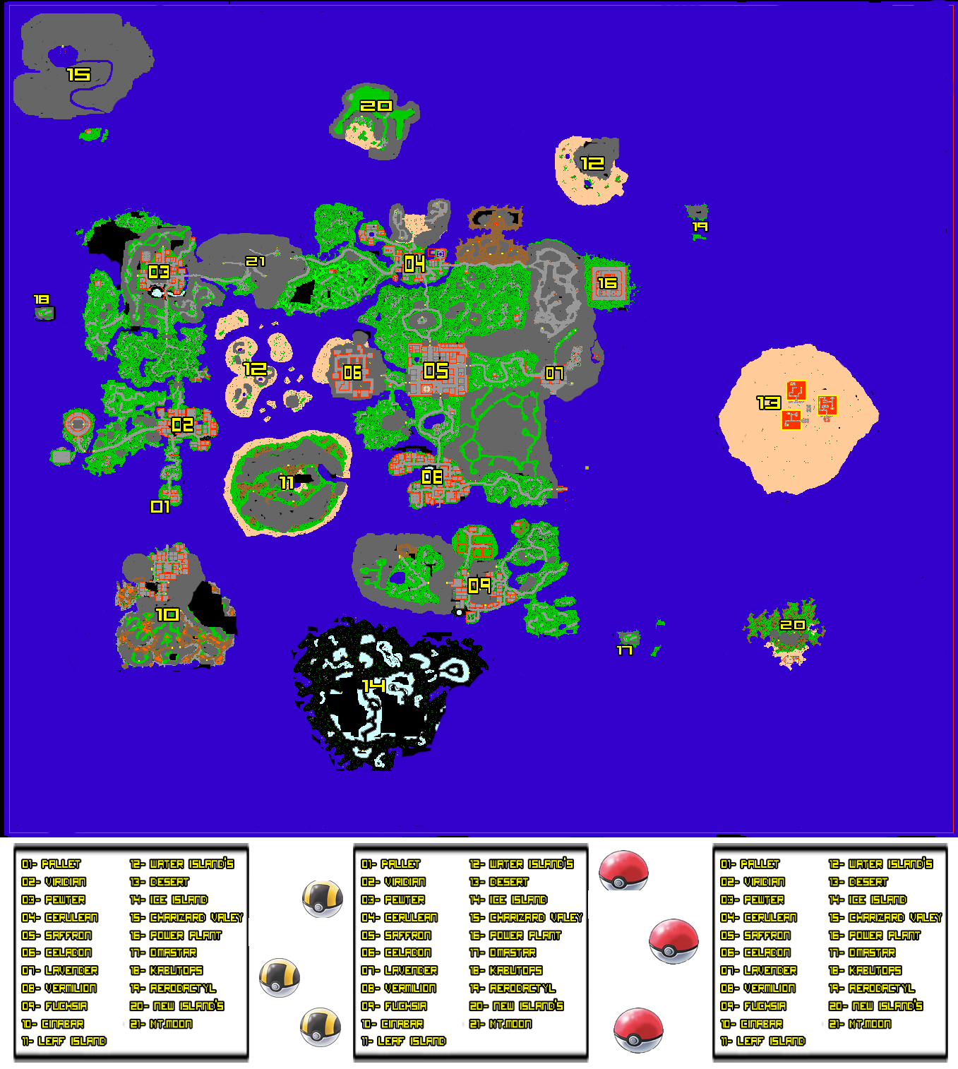 Guia Poke X Games. Melhor Portal Sobre P.O é Aqui!: Mapa Mundi