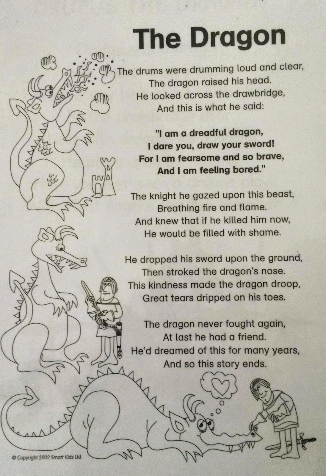 30 Fresh Dragon Poems for Kids - Poems Ideas