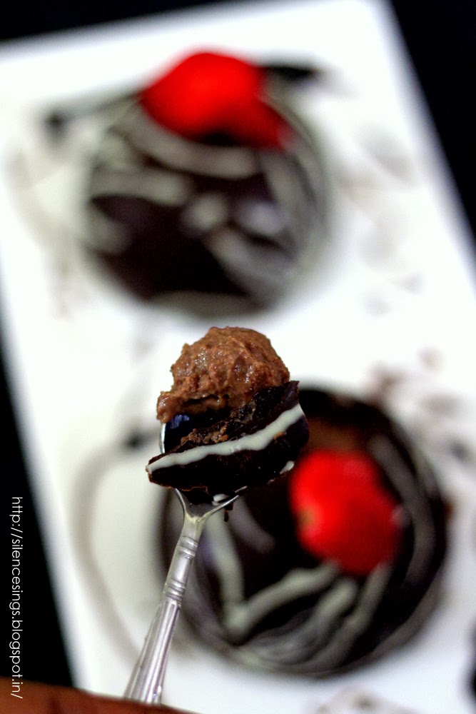Silence sings..........: Chocolate Mousse in Chocolate Shell