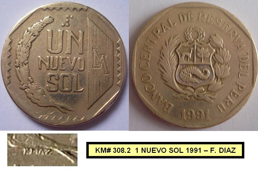 numismatica del peru, monedas peruanas, peruvian coins: 1 NUEVO SOL ...