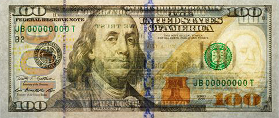 10 Dollar Bill Watermark