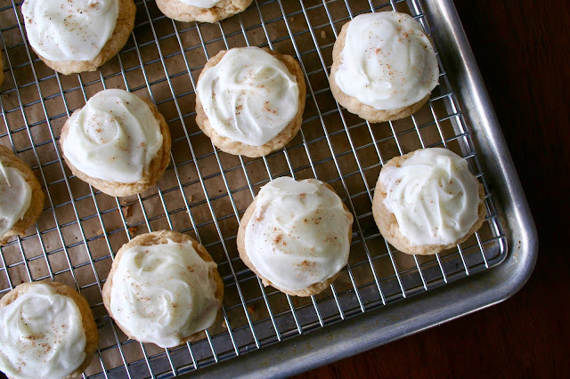 Frosted Eggnog Cookies