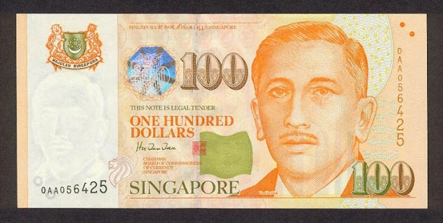 Singapore 100 Dollars|World Banknotes & Coins Pictures | Old Money ...