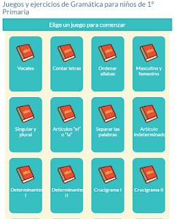 PRIMERO EN EL PATIO DE GEMMA: 74. JUEGOS DE GRAMÁTICA PARA NIÑOS DE 1º ...