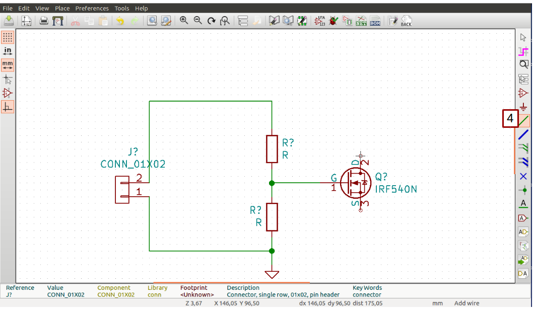 How to create a printed circuit board in Kicad?