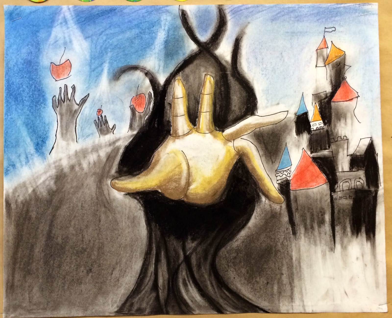 art teach art: Middle School Surrealist "Handscapes"