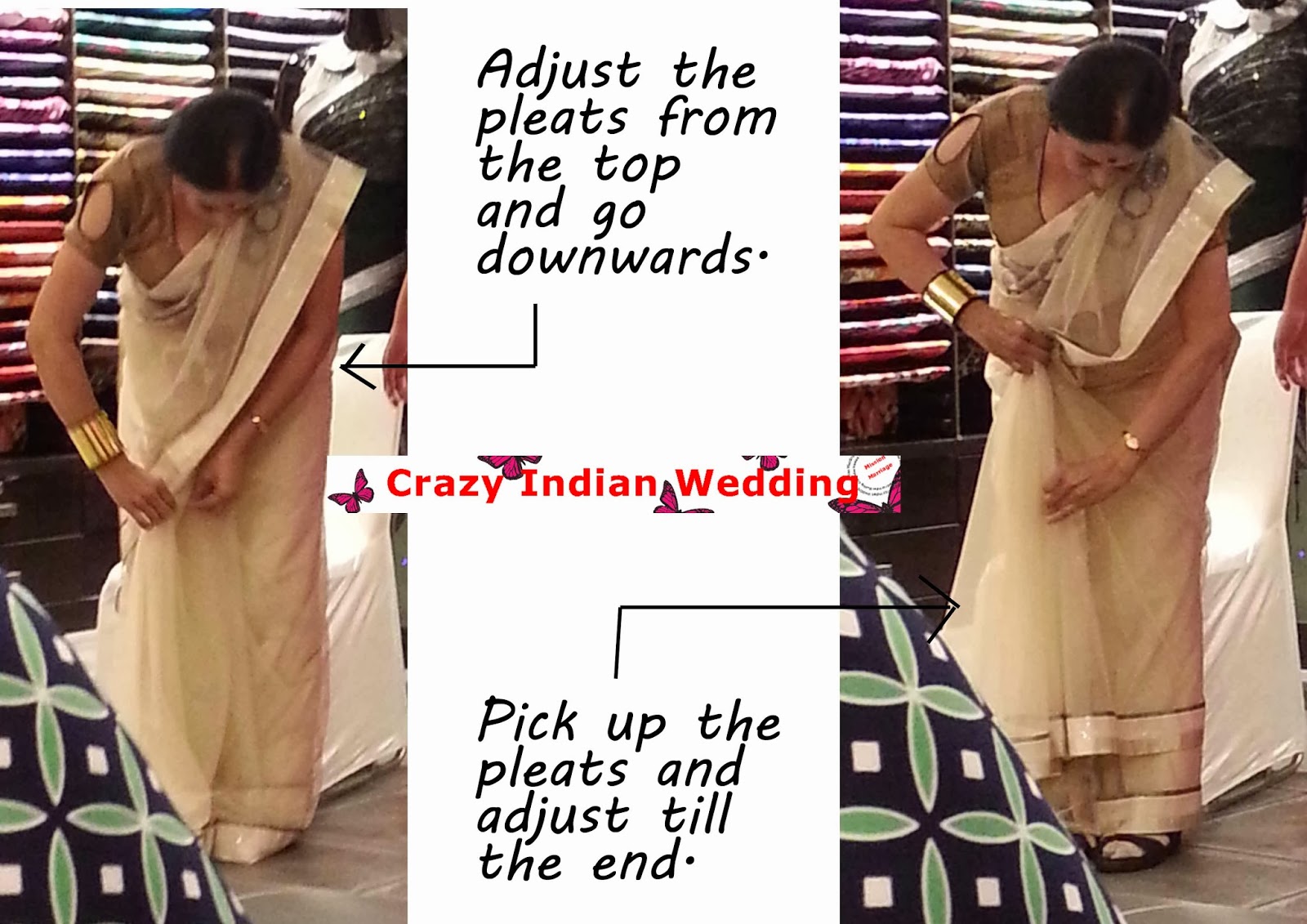 Crazy Indian Wedding : Mission Marriage: Dummy Guide to Saree Tying ...
