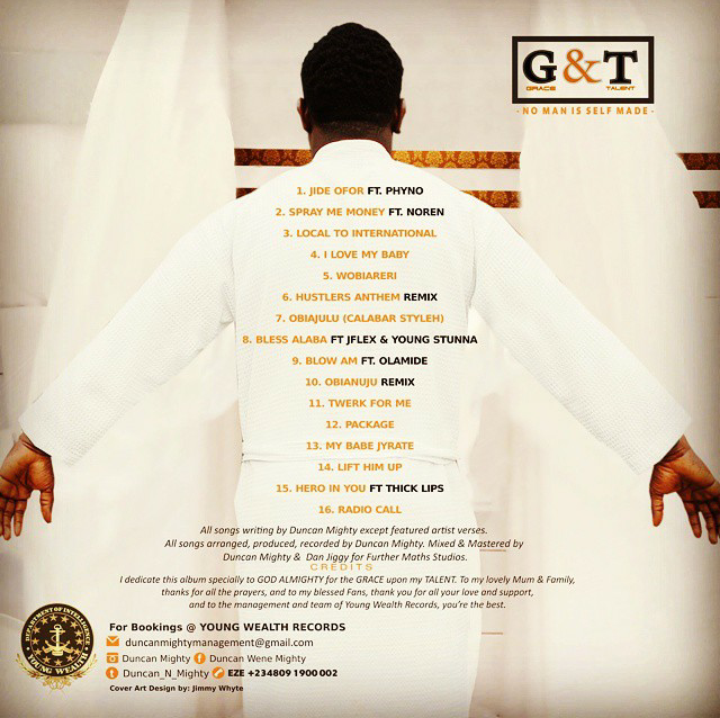 Bigtymerbitz: Duncan Mighty Drops his 4th Album Titled Grace & Talent ...