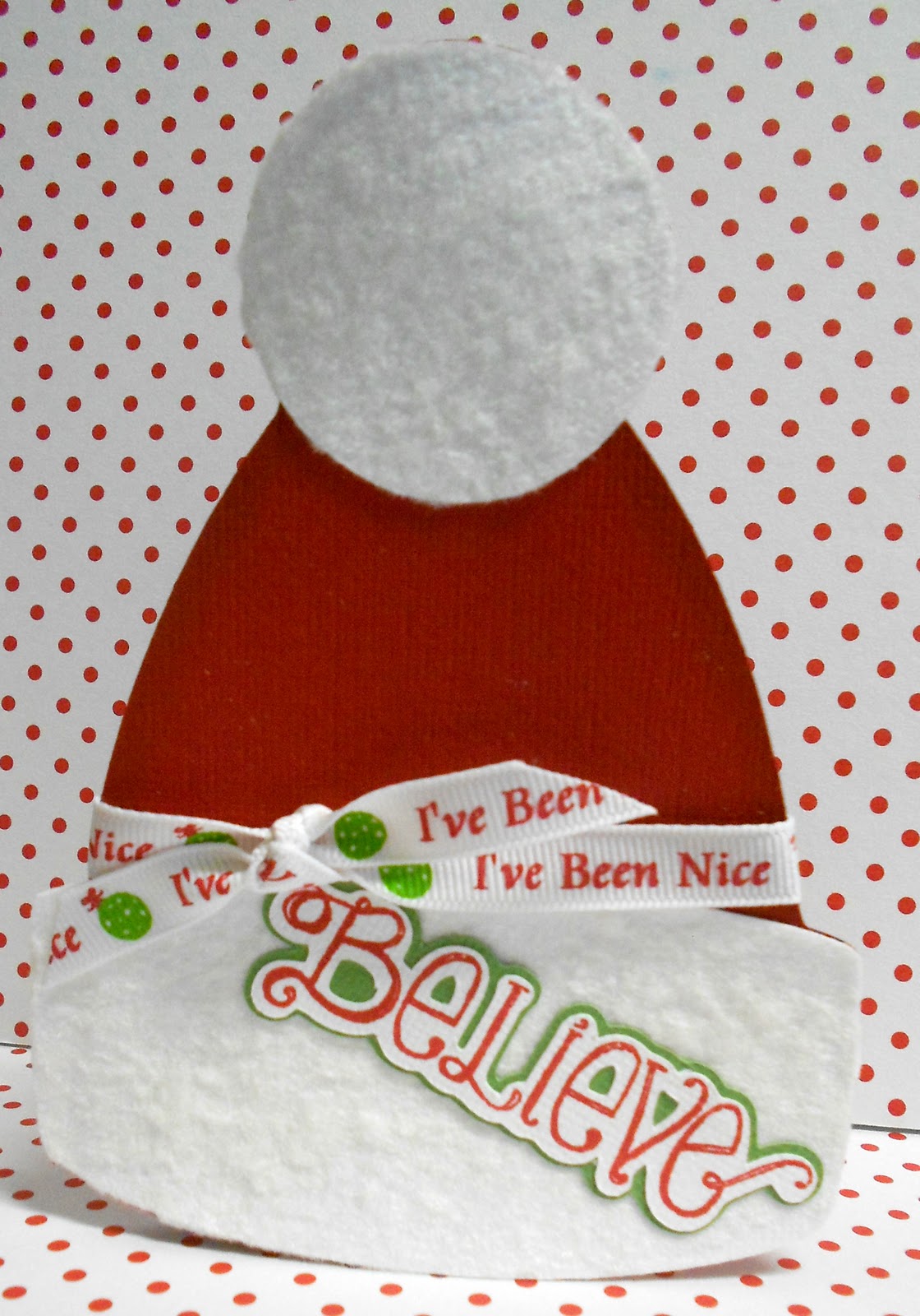 Paper Creations by Kristin: Santa Hat Shaped Card
