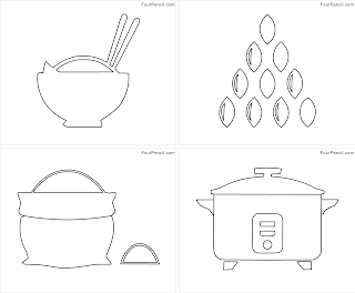 Four Coloring: Free printable Rice coloring pages for kids