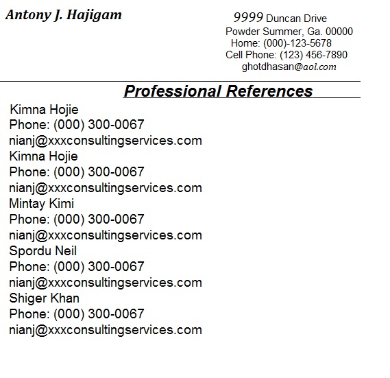 Reference Letter Template ~ Template Sample