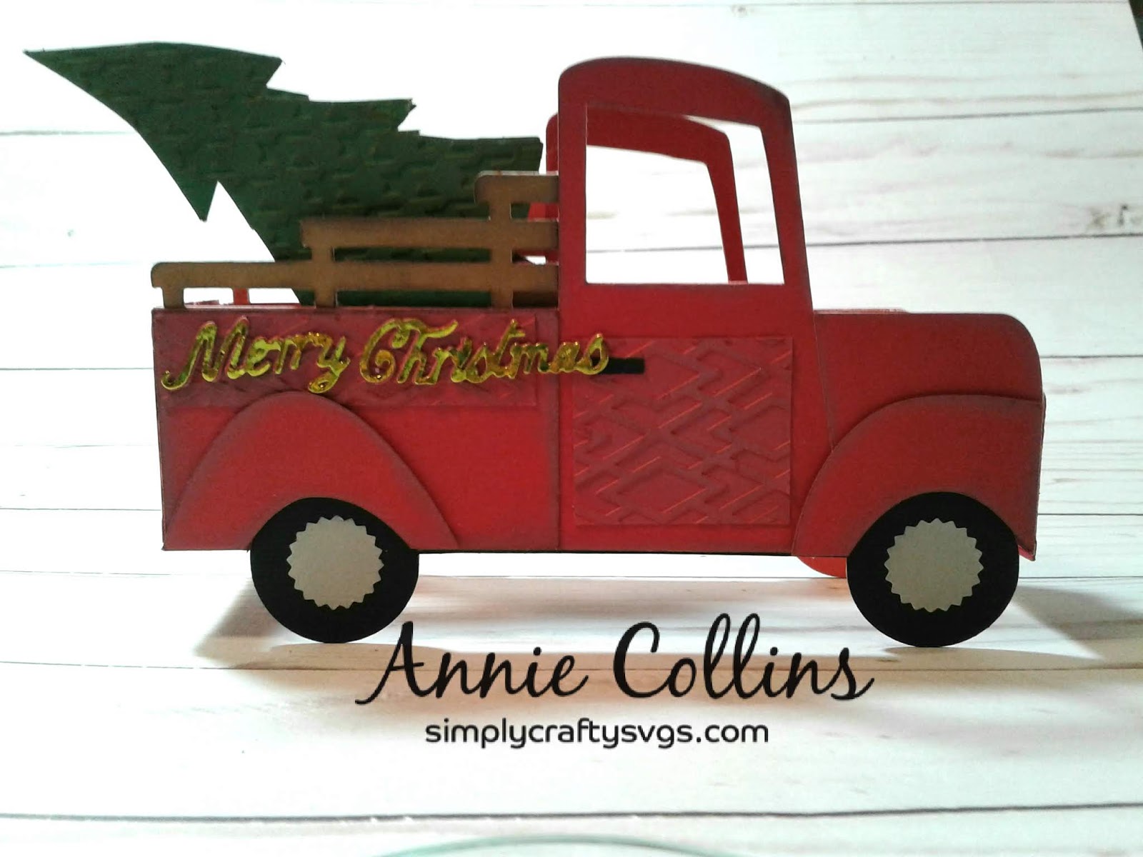 Little Wings Creates: Christmas Tree Delivery Truck Box Card With ...