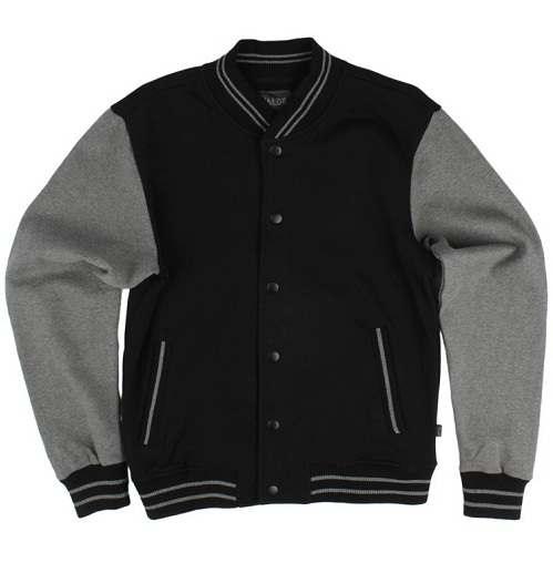 Valor Clothing Varsity Fleece Jacket - Black | URBAN HUNT
