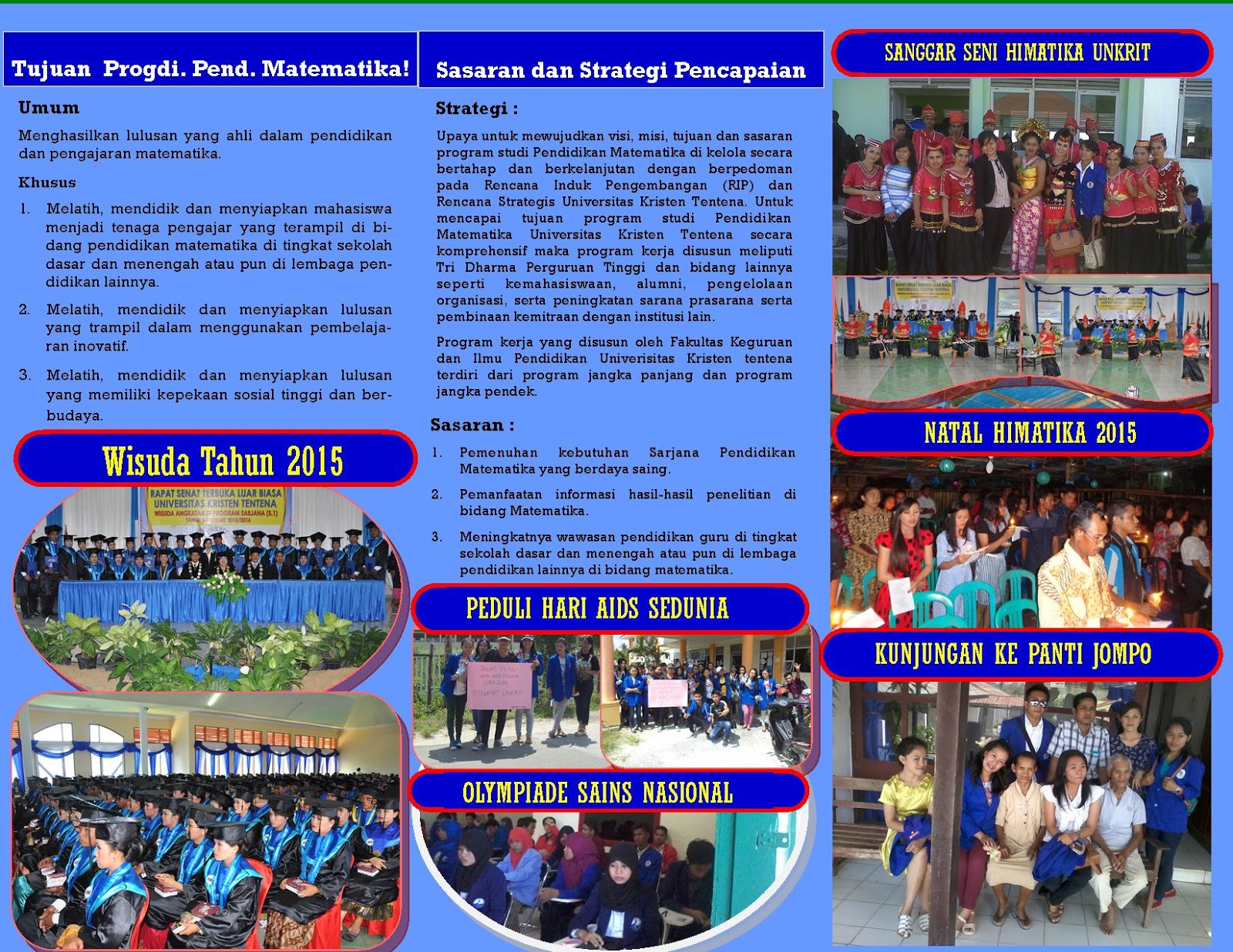 UNIVERSITAS KRISTEN TENTENA: BROSUR PEND.MATEMATIKA UNKRIT