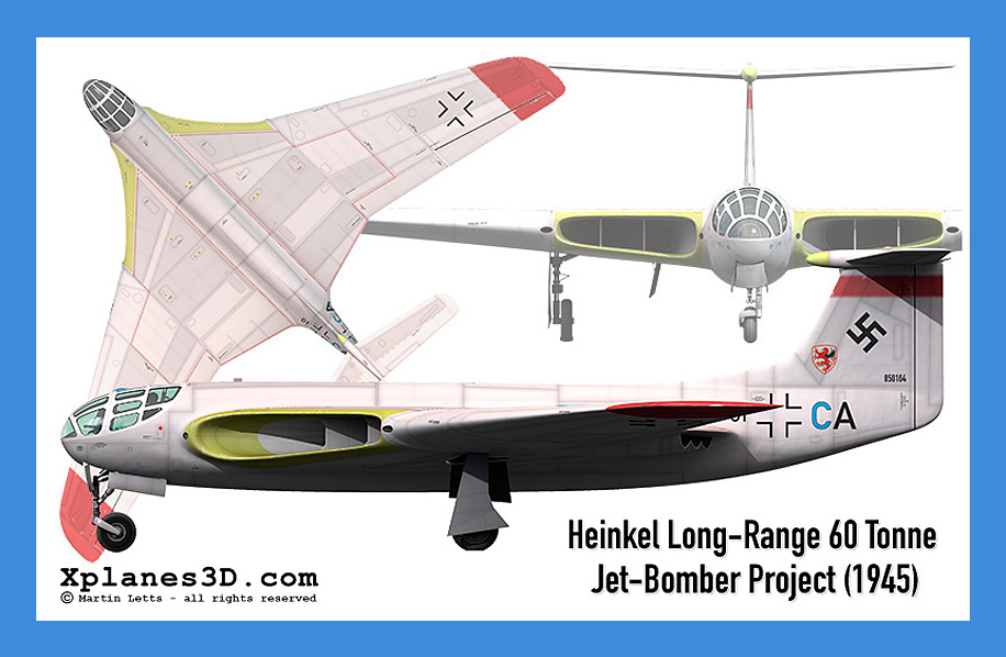 GERMAN HEINKEL JET BOMBER ‘LUFTWAFFE 1946’ KIT ~ Megamag 2