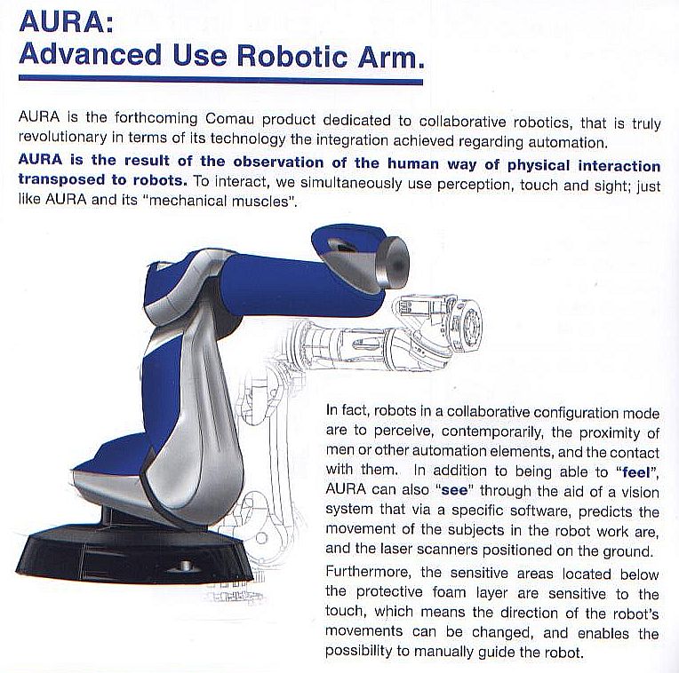 SISCODATA Robotics: Comau AURA (Advance Use Robotic Arm)