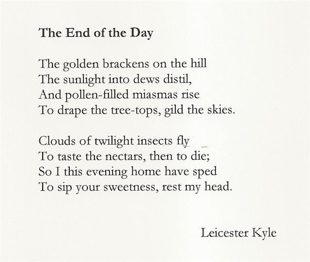 Leicester Kyle Texts: Miscellaneous Poems