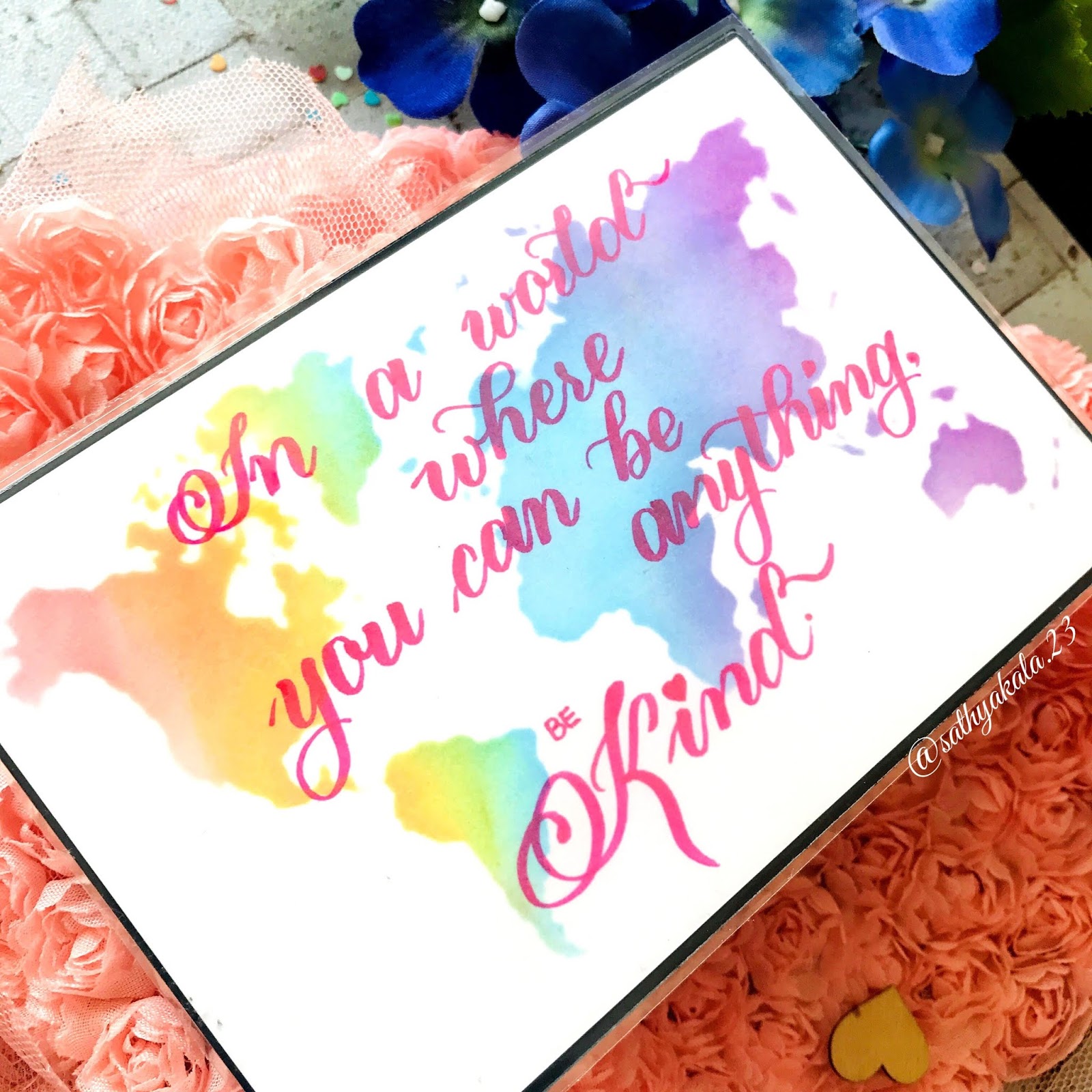 Paperie Expressions: Brushpen Calligraphy: Be Kind