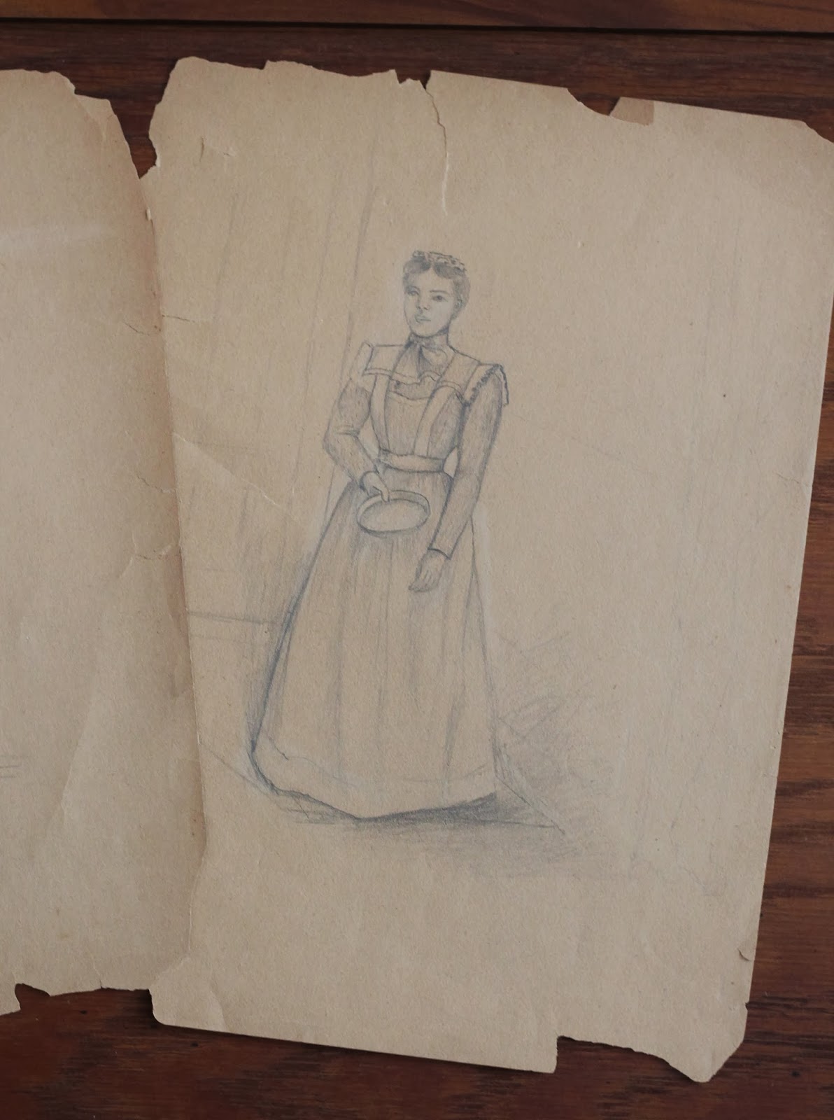 Helen and Her Daughters: Vintage Drawings