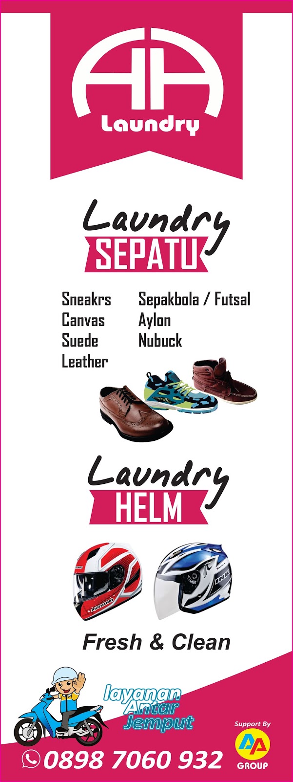 Spanduk Laundry & Cuci Sepatu - Agen87