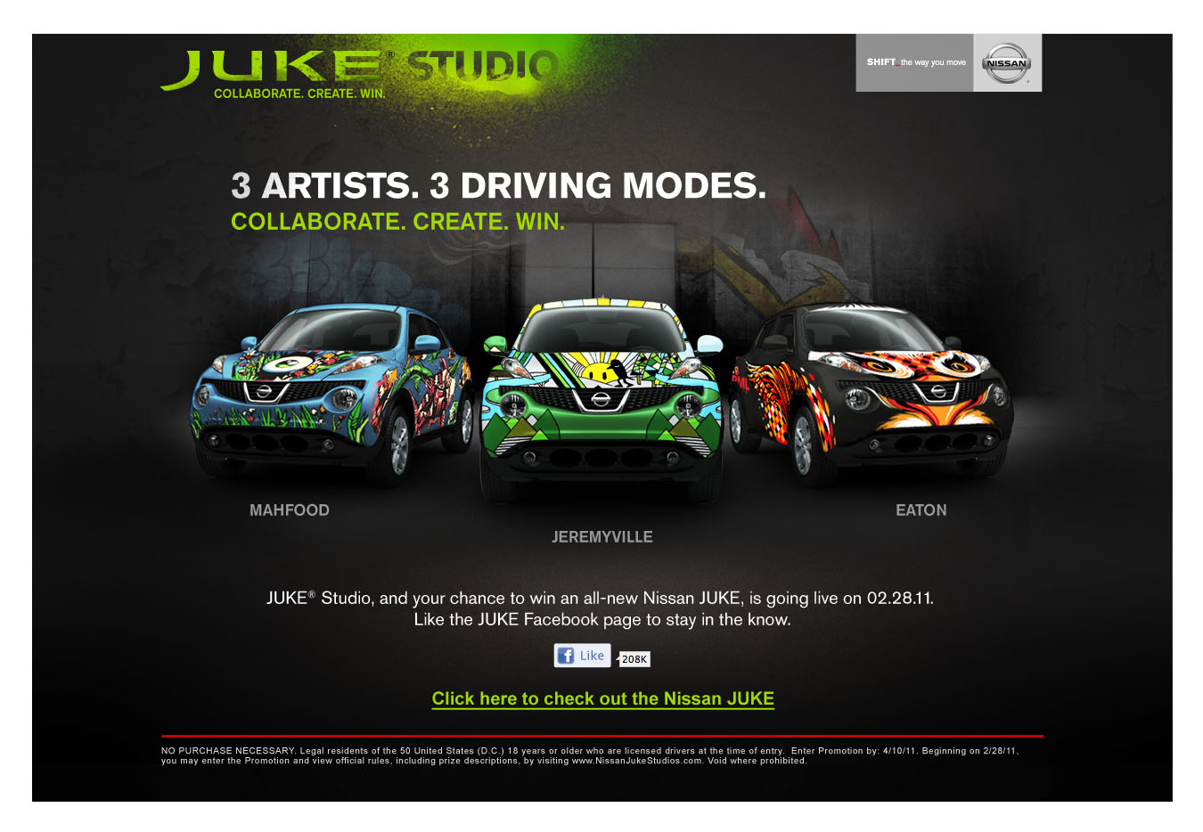 Food One/Jim Mahfood Art: NISSAN JUKE STUDIO