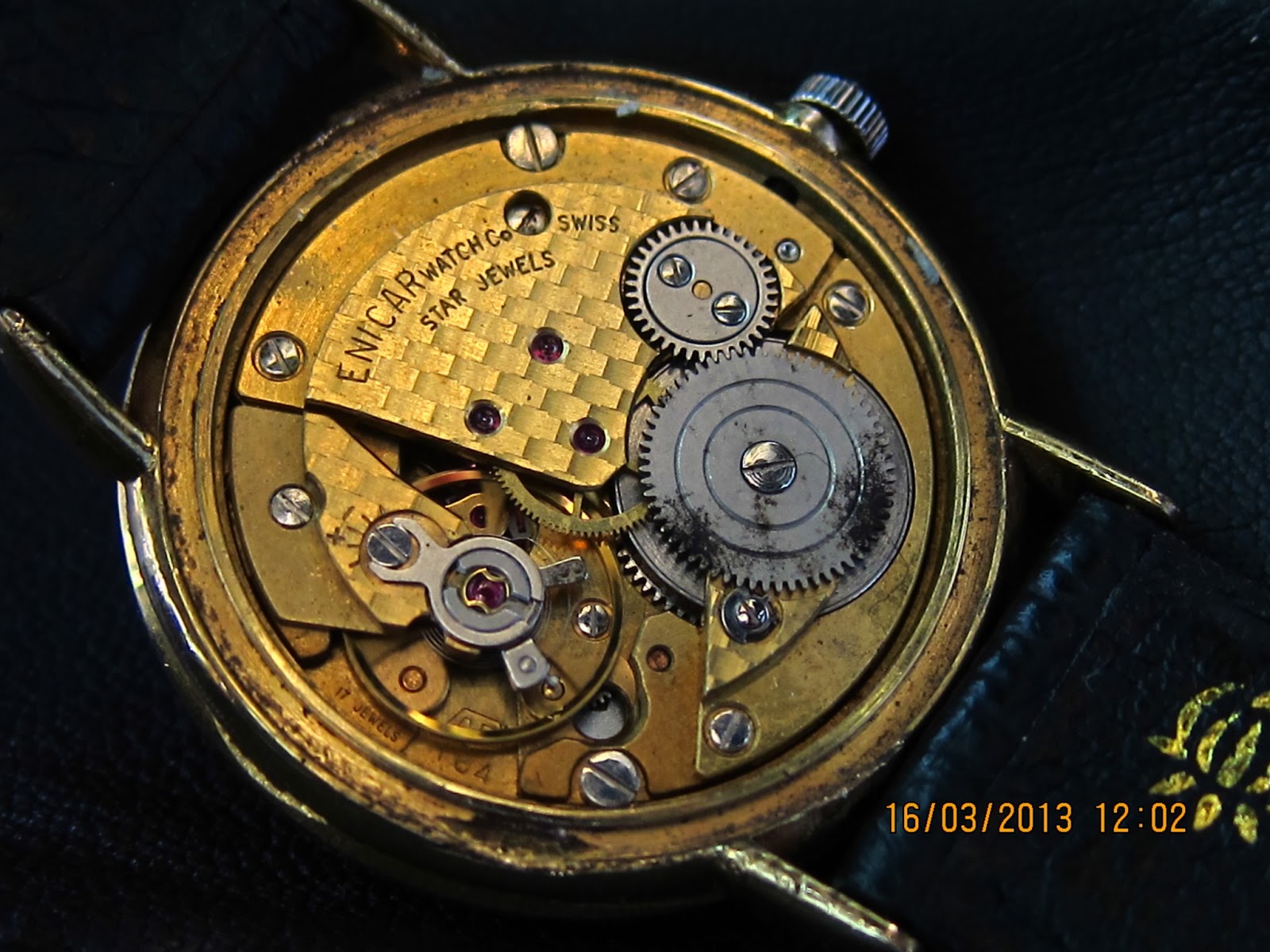 jam & watch: Enicar - Gold Dial (Sold)