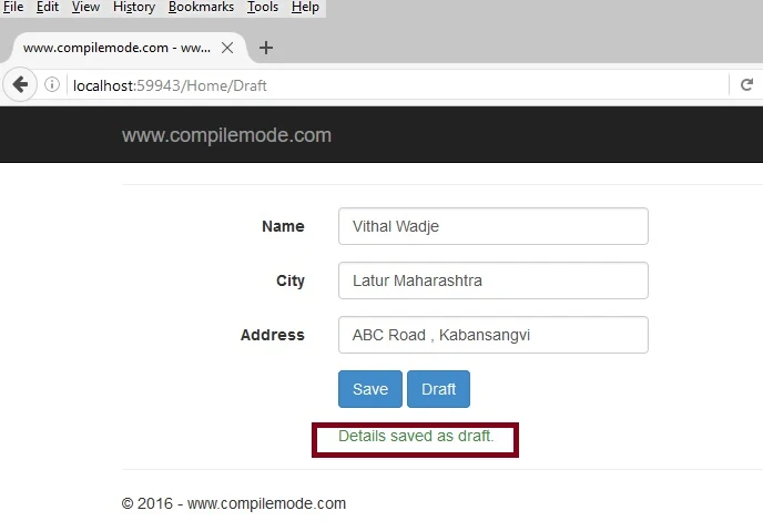 How To Use Multiple Buttons on Single View In ASP.NET MVC