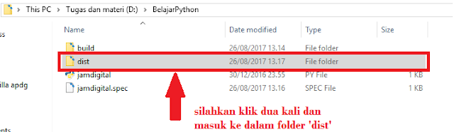 Mengubah file python (py) menjadi file executable (exe) windows ~ Belajar Python