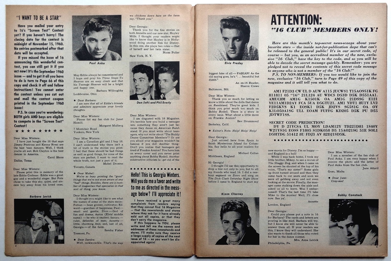 Past Print: 16 Magazine / November / 1960