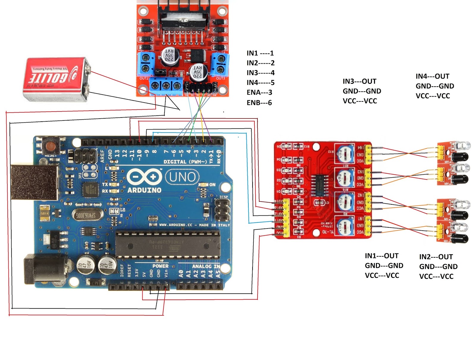 Chế tạo robot dò line - congnghelop10