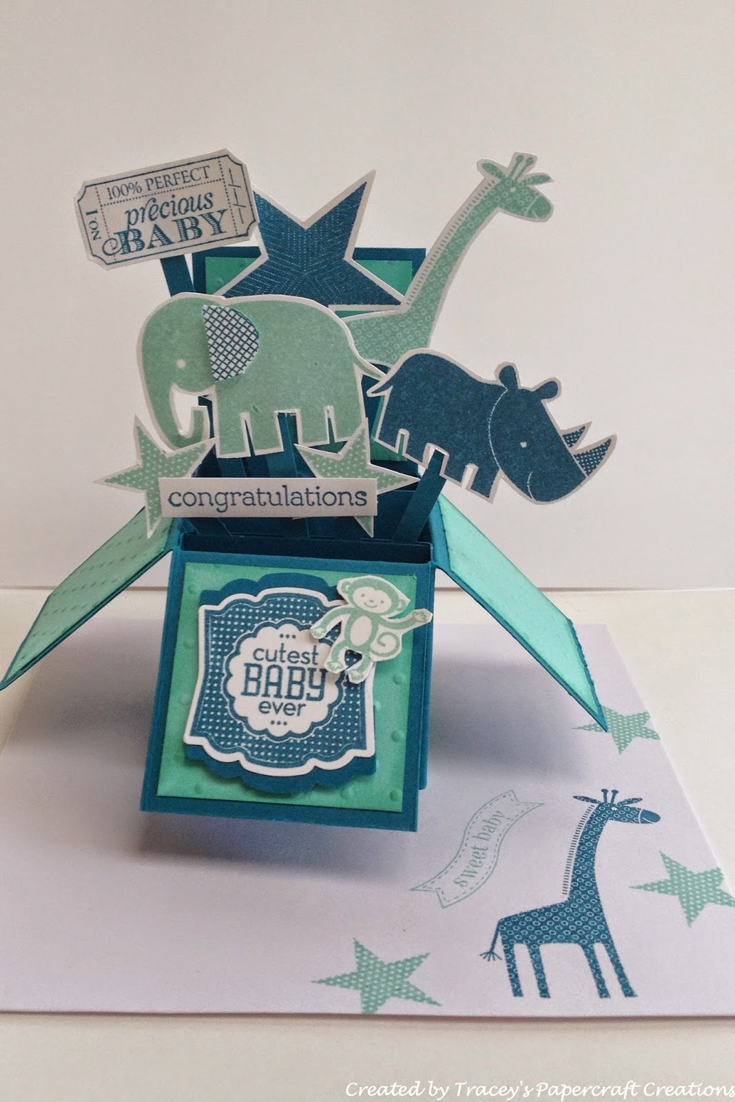 Tracey's Papercraft Creations: Baby Cards - Cards in a Box