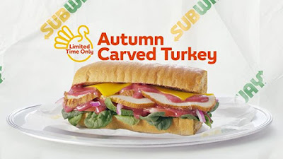Thanksgiving-Themed Autumn Carved Turkey Sub is Back at Subway