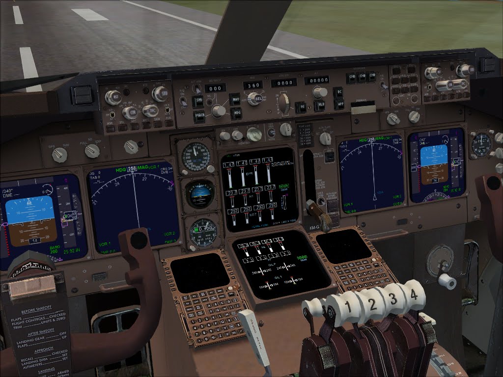 FSX747-400/800 Cockpit Texture Upgrade screenshots